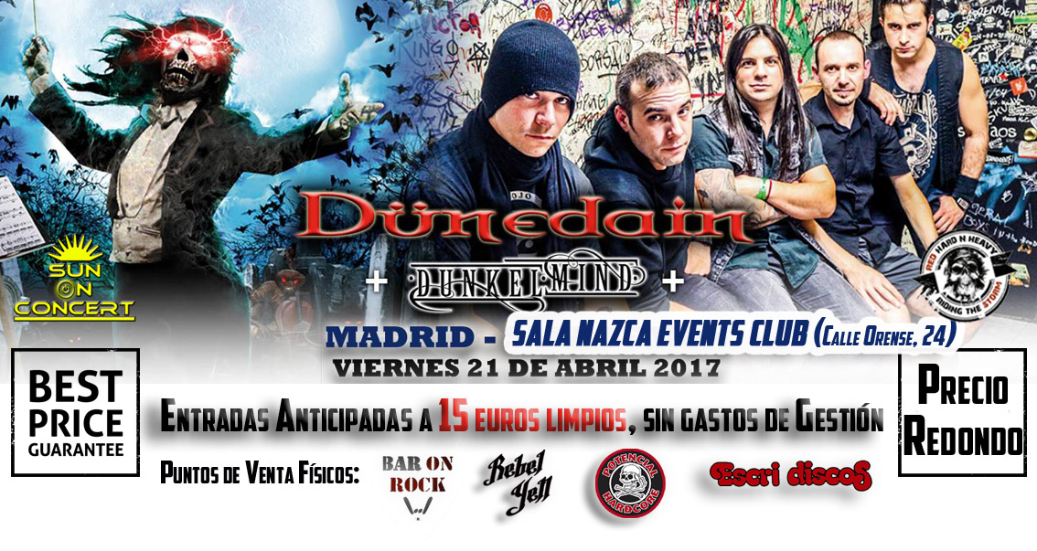 DÜNEDAIN y DUNKELMIND ya este viernes en Madrid - Redhardnheavy