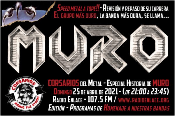 Esta noche en Corsarios del Metal: Especial MURO