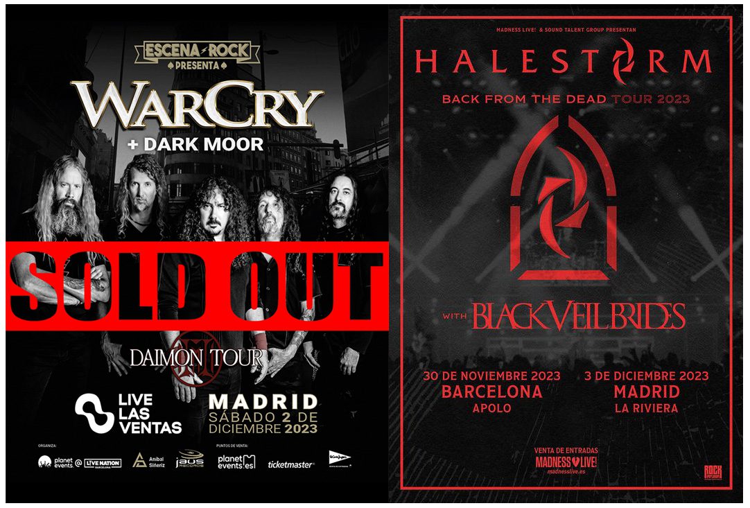 Previa de WARCRY y de HALESTORM (por separado) en Madrid