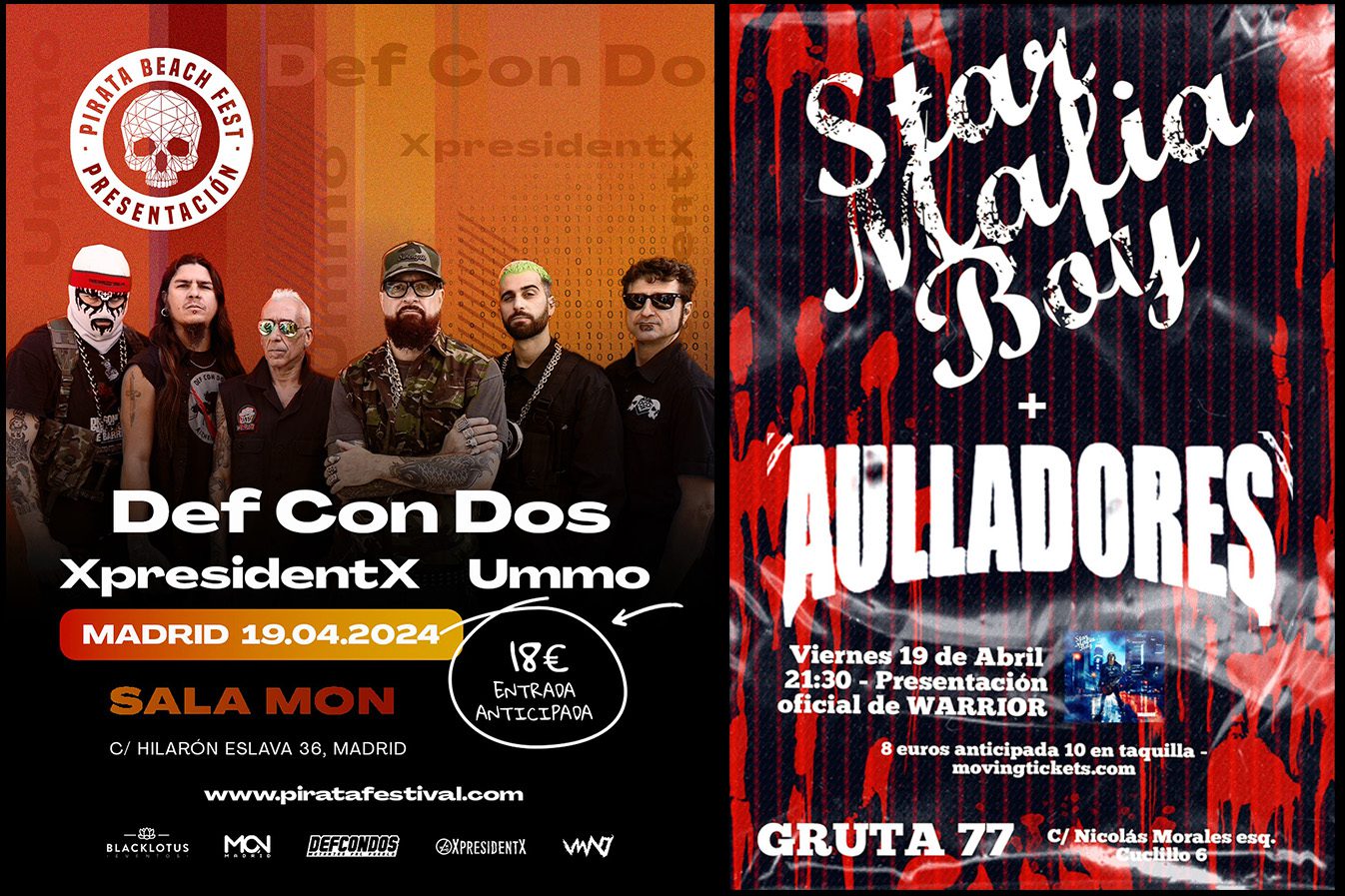 ¿DEF CON DOS o STAR MAFIA BOY este viernes en Madrid?
