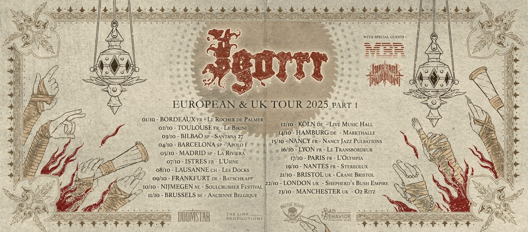 Próxima gira de IGORRR con IMPERIAL TRIUMPHANT